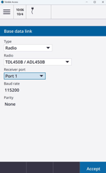 Configuring a Receiver to Transmit Using a TDL450B UHF Radio